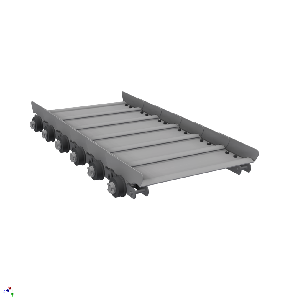 Leakproof Apron Conveyors with Style A Pans & Outboard Rollers ...