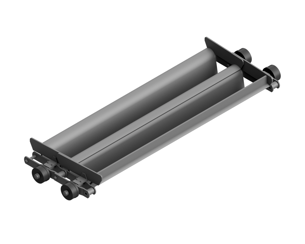 Leakproof Apron Conveyors with Style C Pans & Outboard Rollers ...